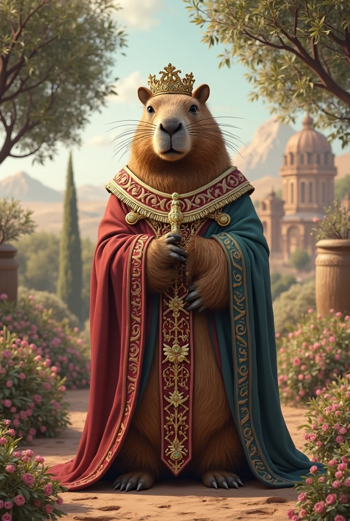 Capybara dressed as apostles of Jesus during Holy Week - SeaArt AI