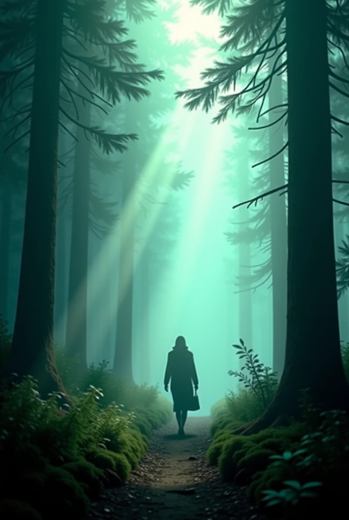 *The Forest Walk* *"A lone figure walks through an ancient - SeaArt AI