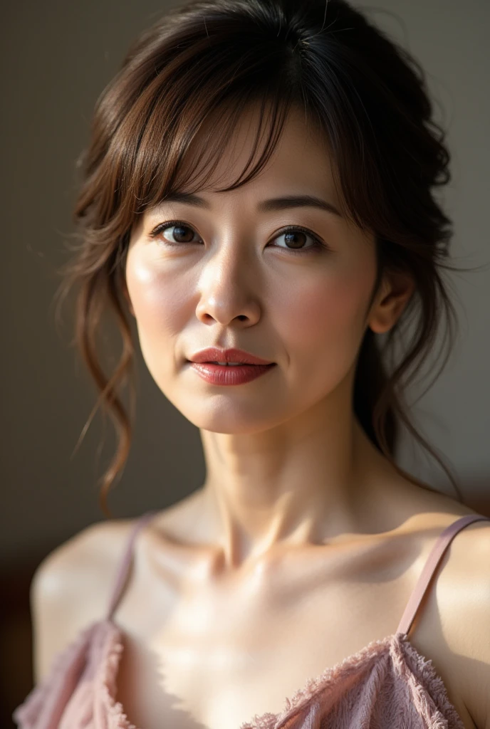 Mature Japanese woman, 48 years old, ultra realistic, sultry eyes ...