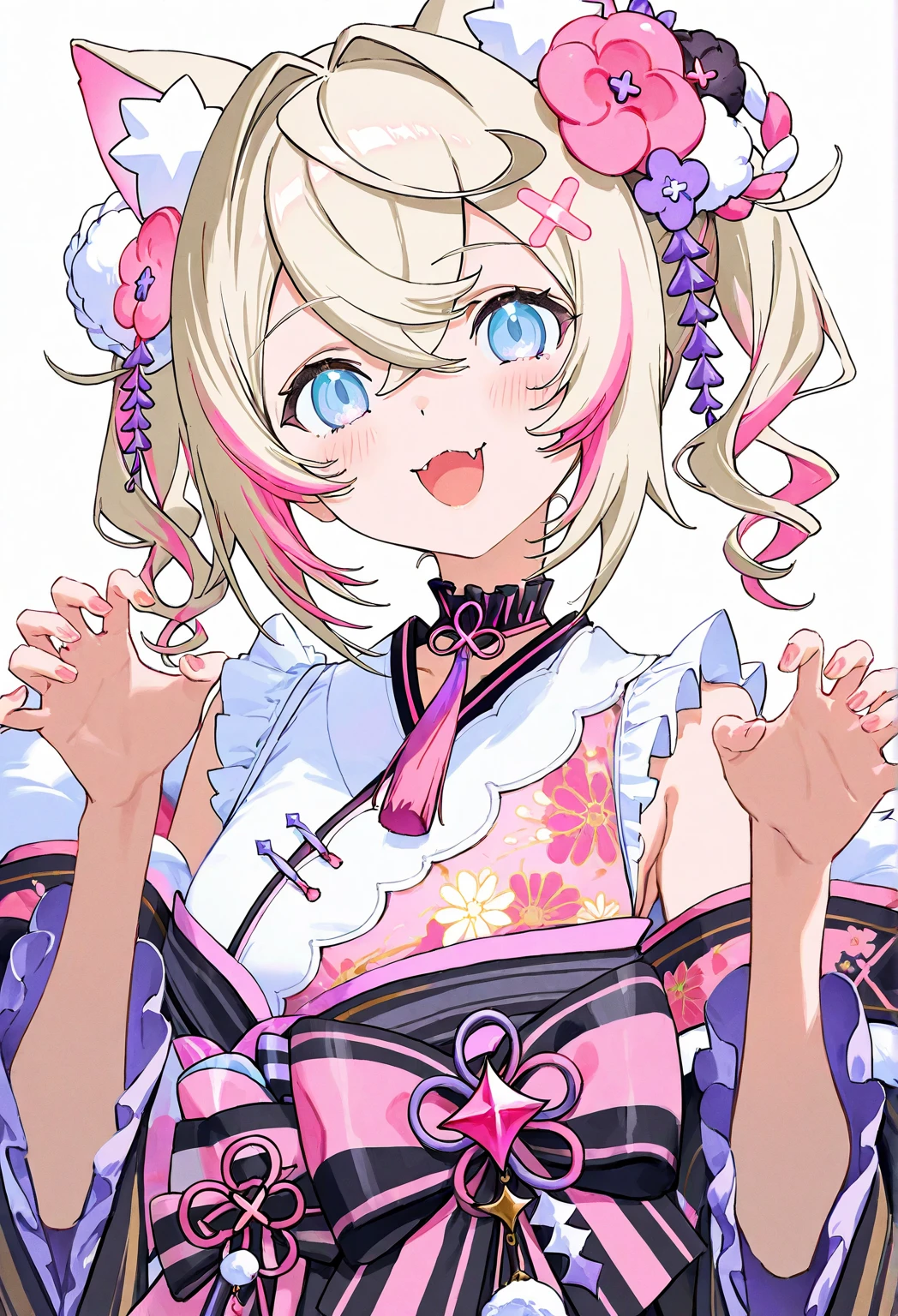 1girl, Mococo Abyssgard \(hololive\),Mococo Abyssgard \(new year ...