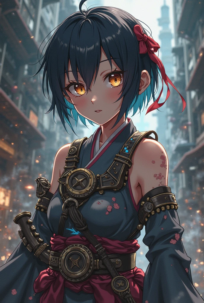 Anime-style portrait of Mumei from Kabaneri of the Iron Fortress ...