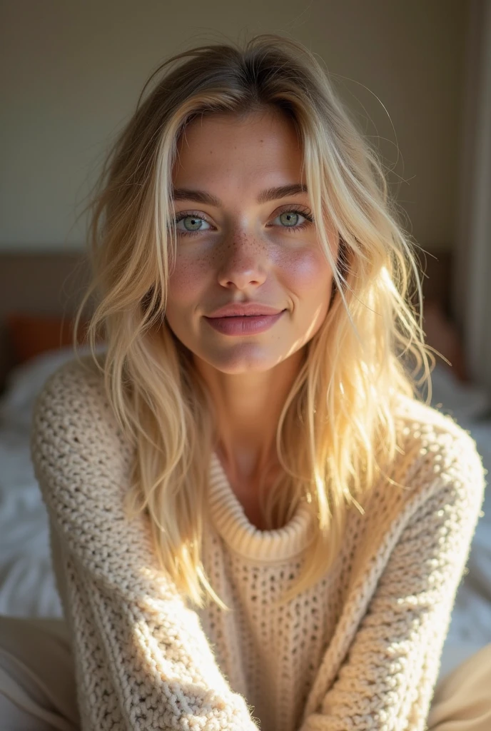 "a stunningly beautiful 22-year-old European woman, photorealistic ...