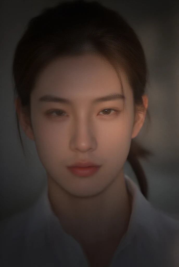 Handsome guy having small pony tail in back and having sharp jawline ...