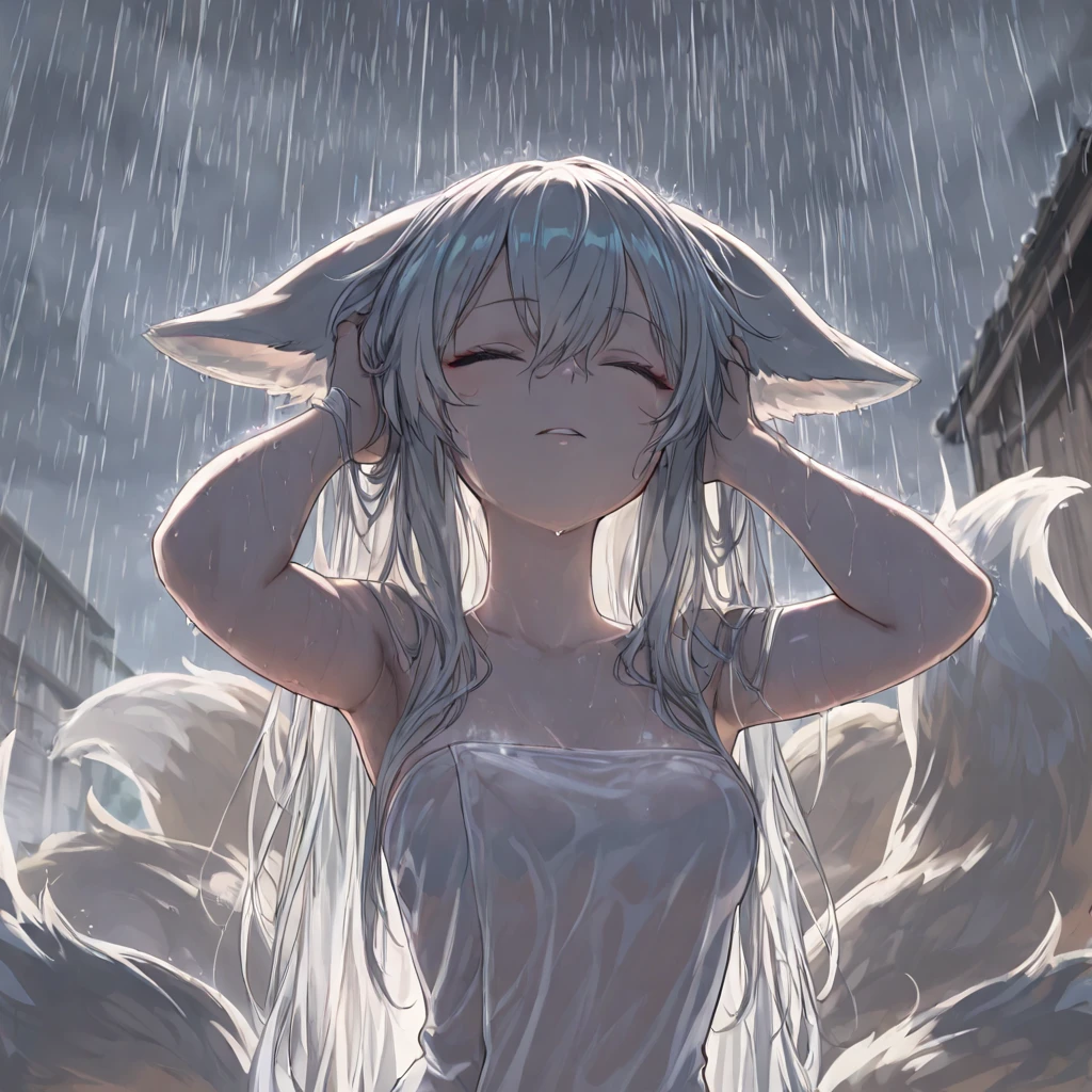 Illustration}}}}},By Yuko Shimizu,A kitsune with 9 tails Magic Kitsune Add - SeaArt AI