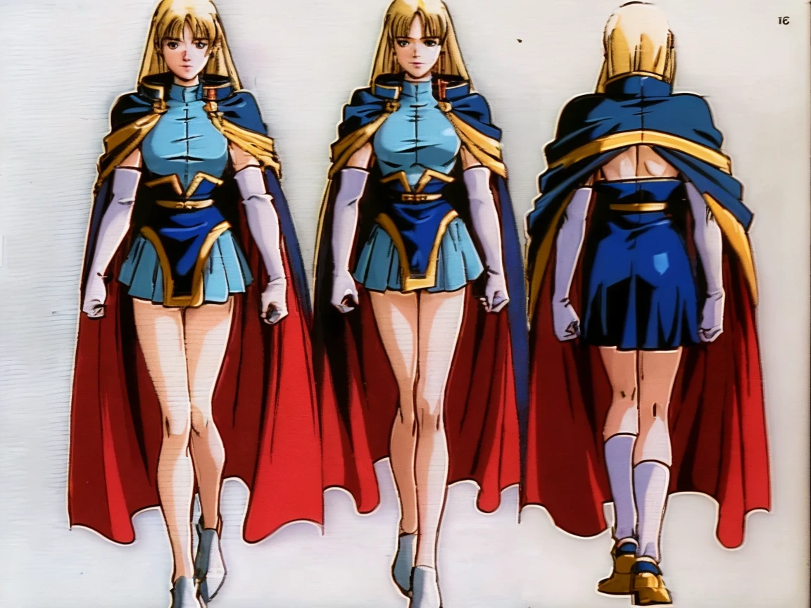 Sharon Wolf, 1 woman in f, alone, hair accessories , cape, dress ...