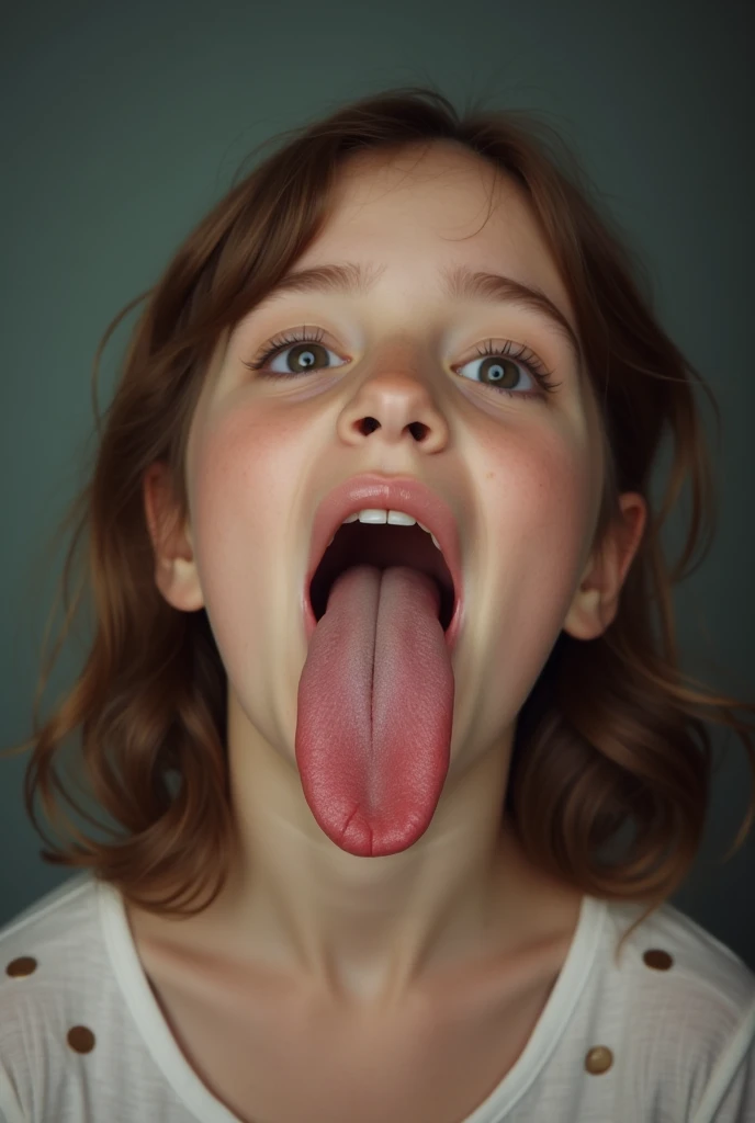 Young girl with a huge dildo stuck in her throat - SeaArt AI