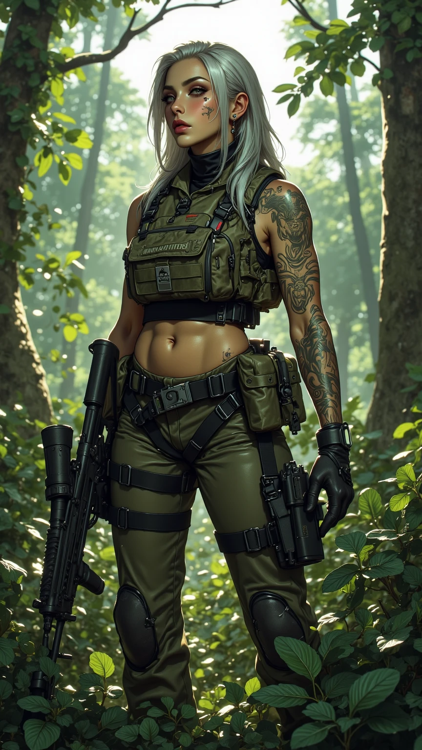 BPRE art of female Operator with silver hair,Operator , Tactical ...