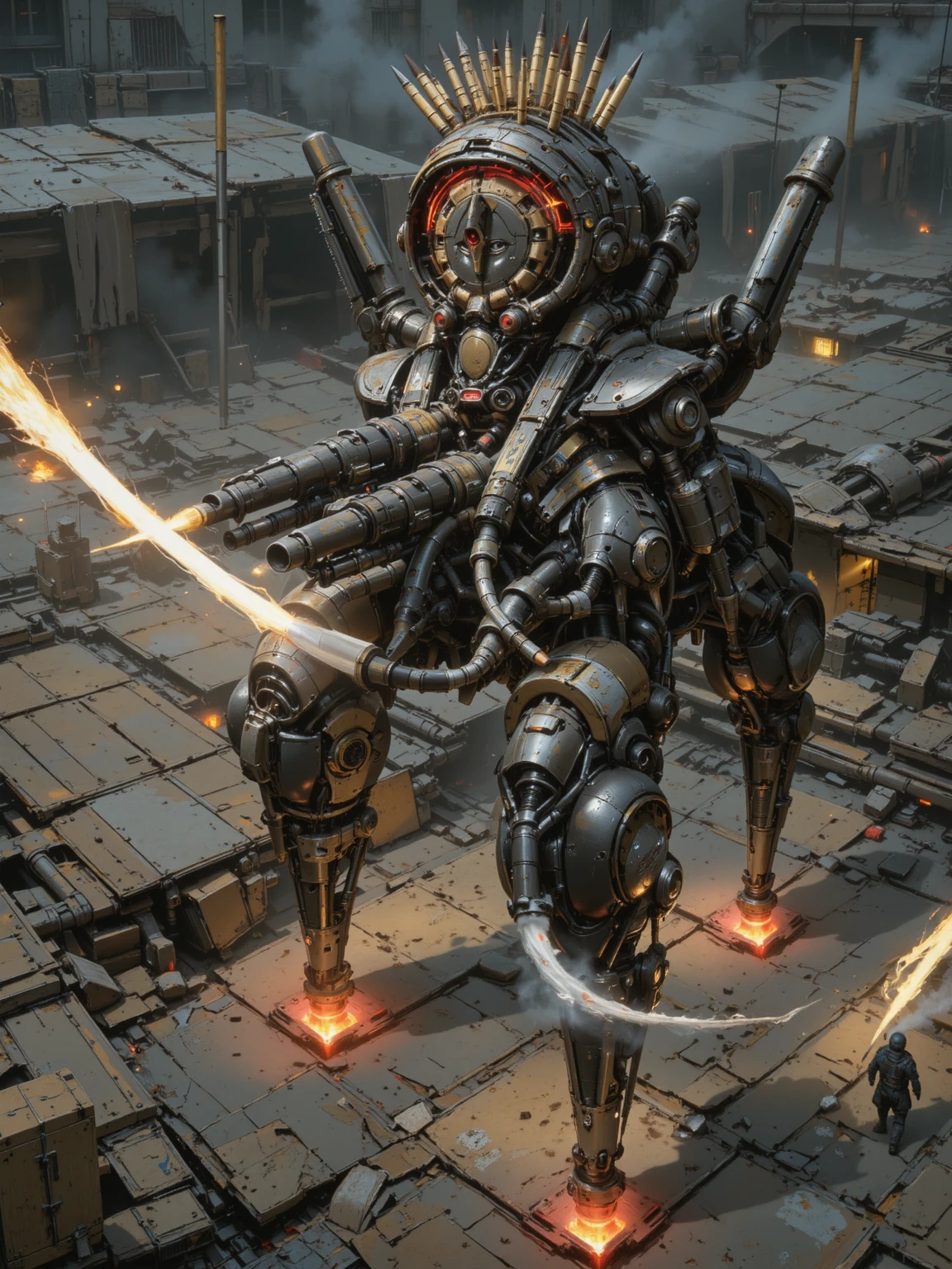 Masterpiece. Ultra HD. Photorealistic — (Combat walker with reverse ...