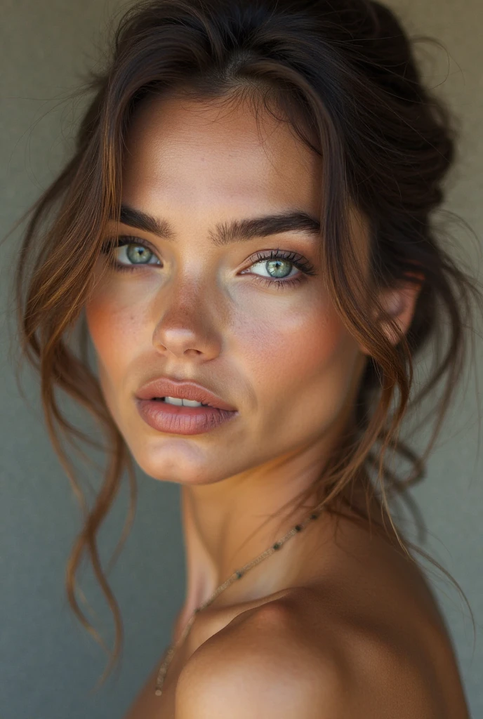 Stunningly beautiful female model with unique and captivating facial ...
