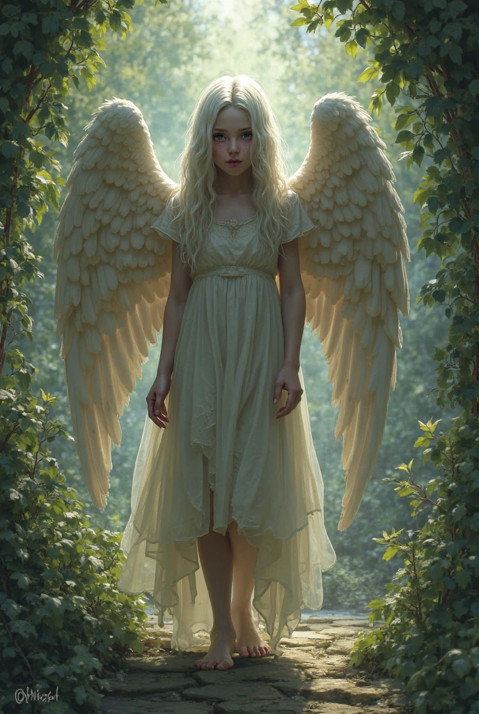 (5th image) Sofia with an expression of fear on her winged face in the ...