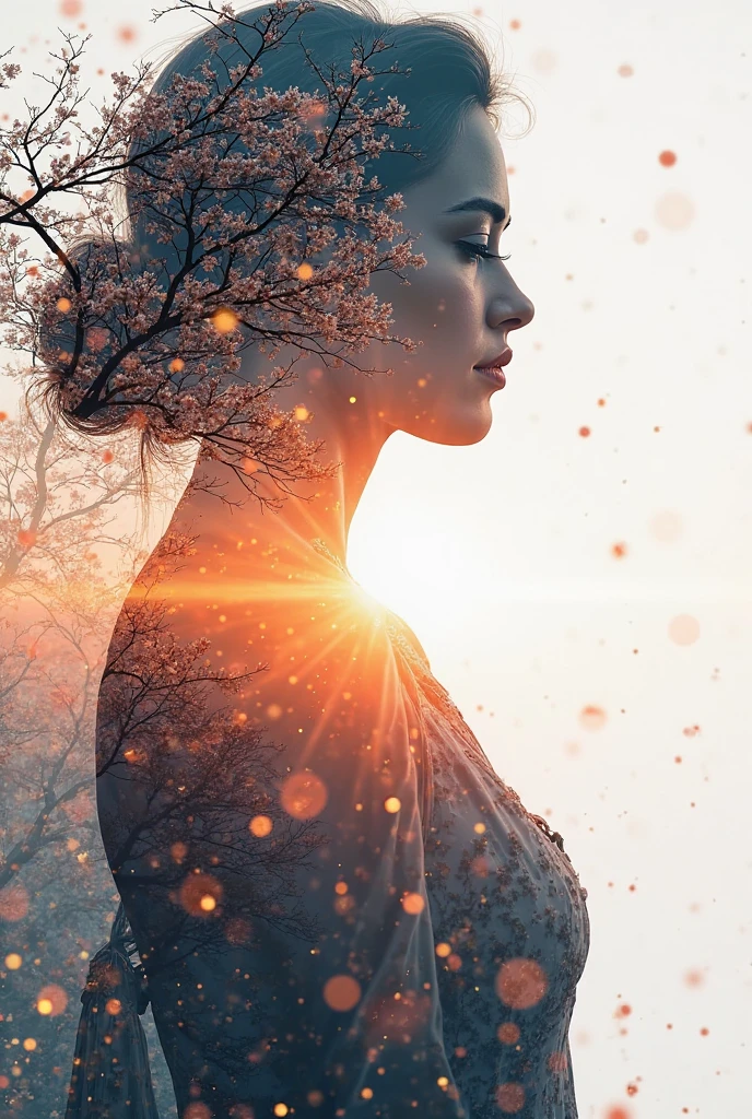 High quality, 8K Ultra HD, A beautiful double exposure that combines an ...
