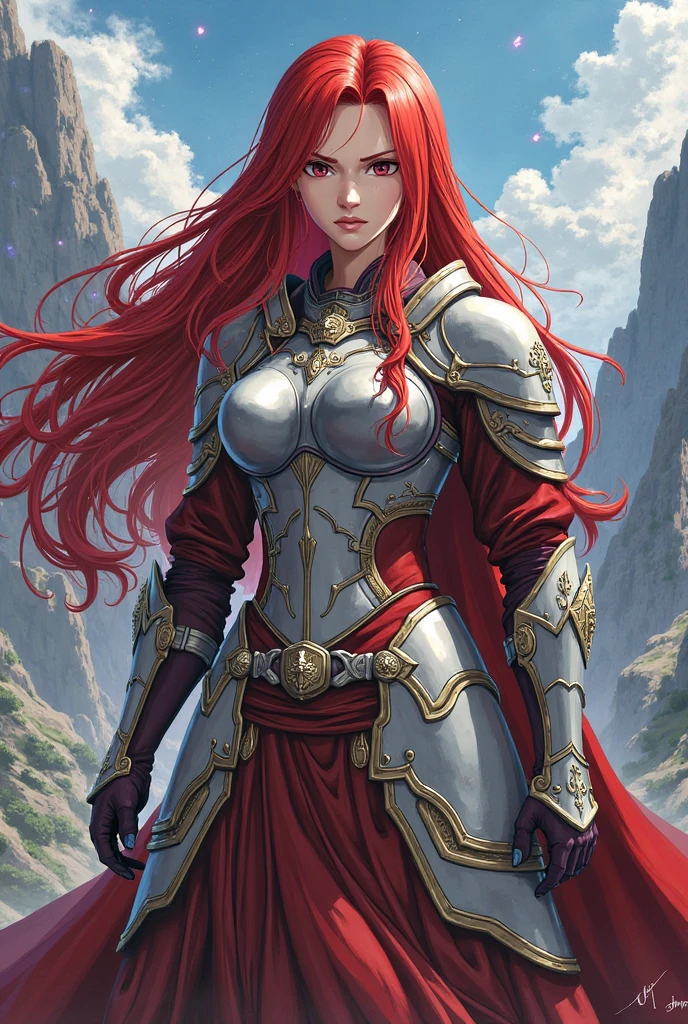 I would like Erza, de Fairy Tail, In the anime version - SeaArt AI