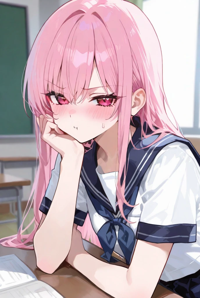 Beautiful tsundere girl in cute uniform - SeaArt AI