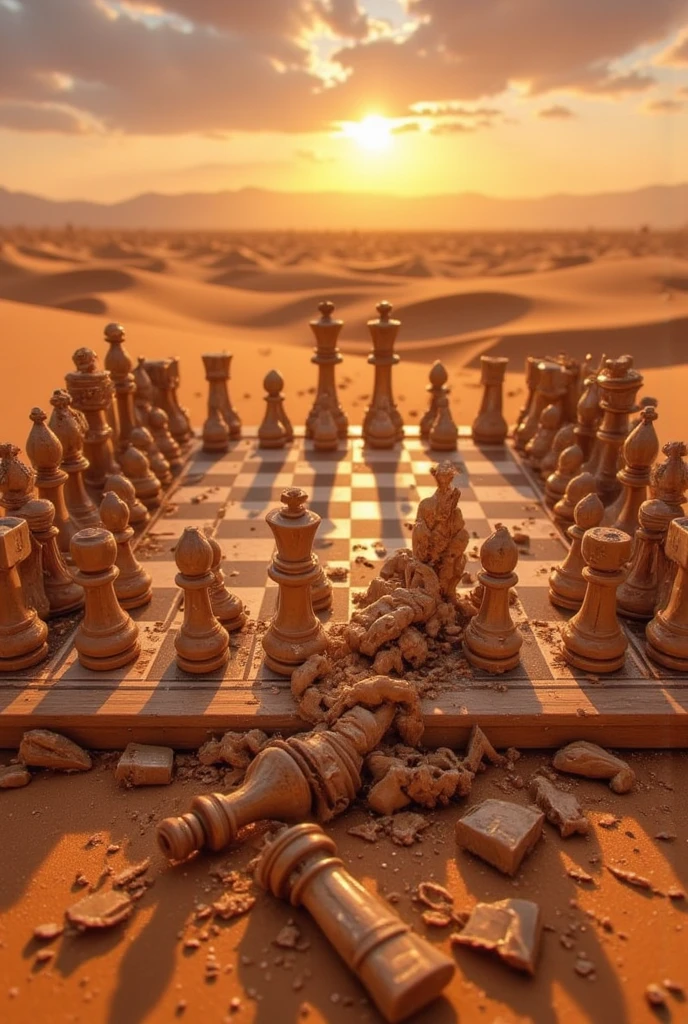"Philosophical conceptual provocative art:Desert Chessboard: Imagine a ...