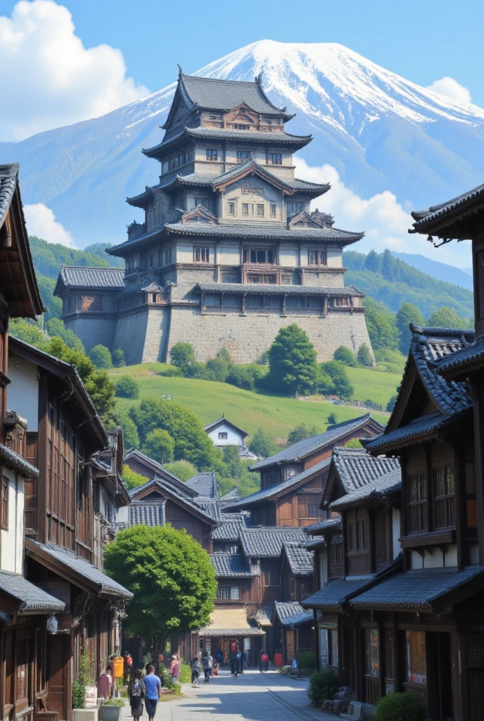 (Japanese temple)Mountain々Castle architecture、Photograph of Honganji ...