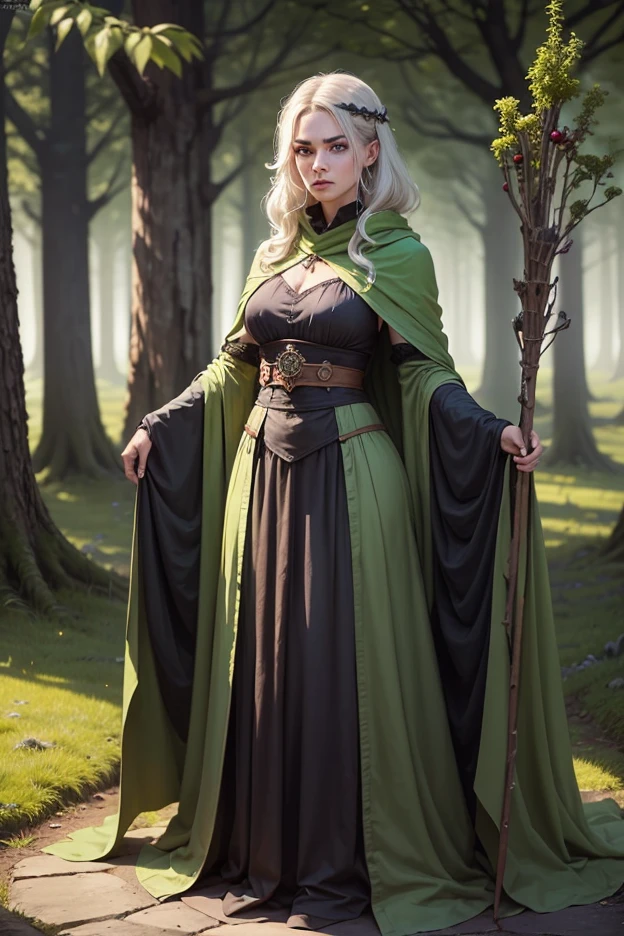 The Hag stands slightly bent over, but with an inner strength that ...