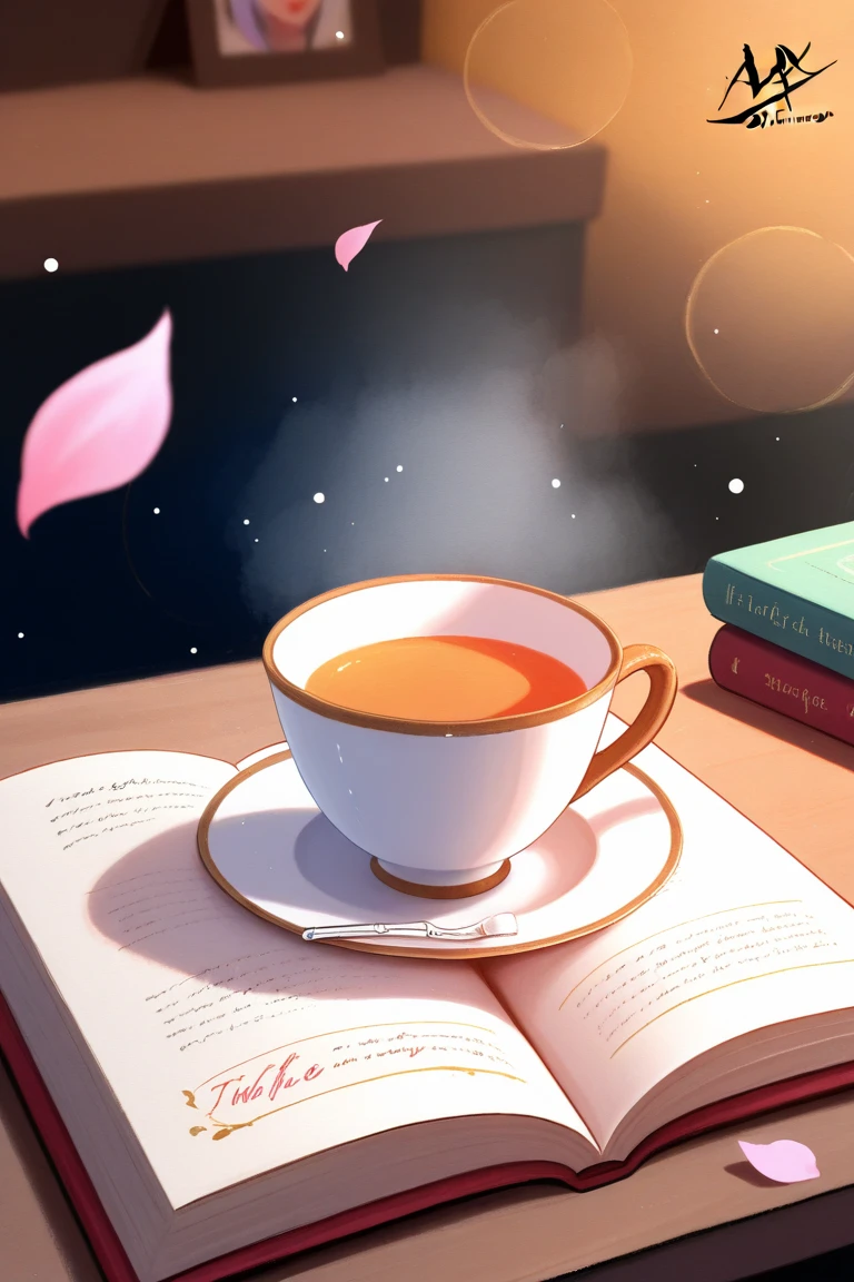 Create a dreamy art scene, that What a hand-painted storybook page ...