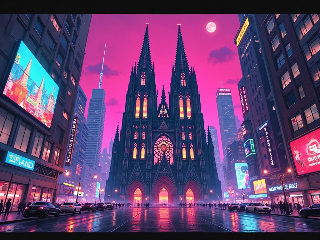 Illustration-of-cologne-city-featuring-the-iconic-dom-styled - SeaArt AI