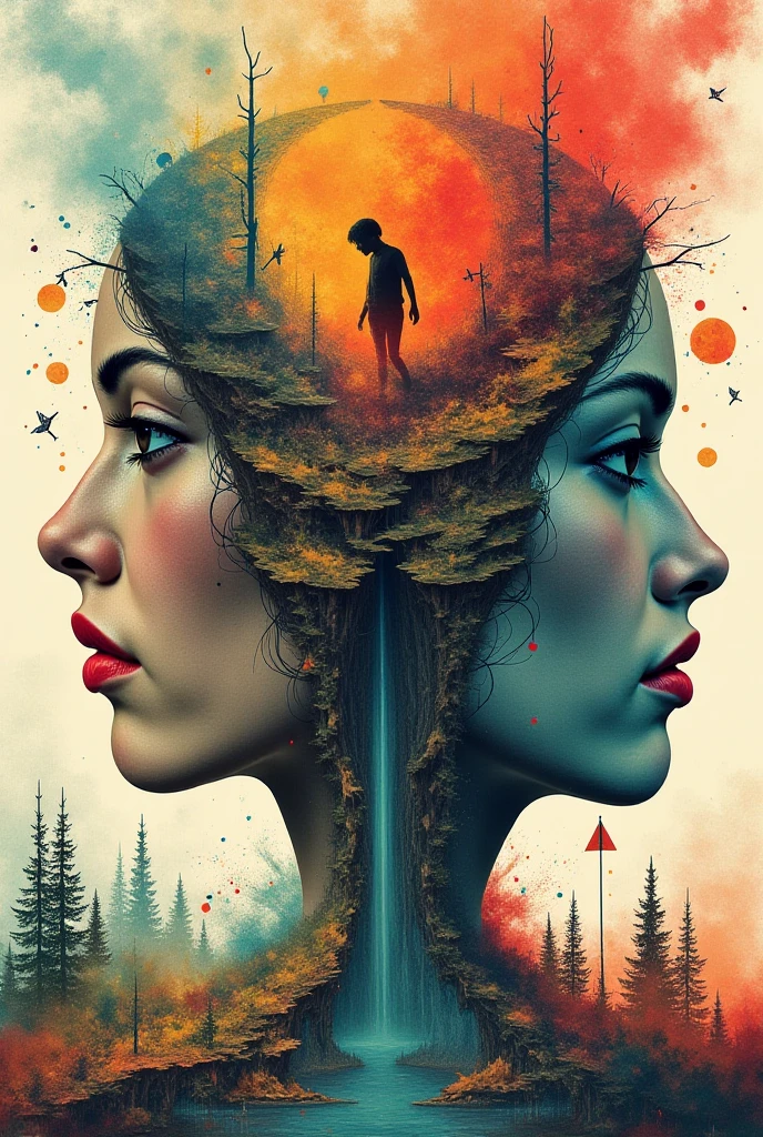 Create an abstract illustration of the metaphorical map format from ...