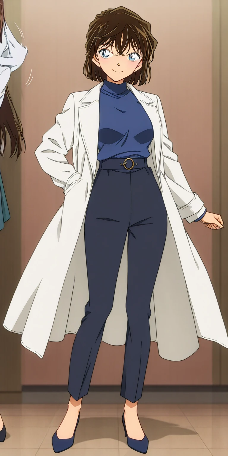 Shiho Miyano, short hair, brown hair, blue eyes, o、skinny、Detective ...