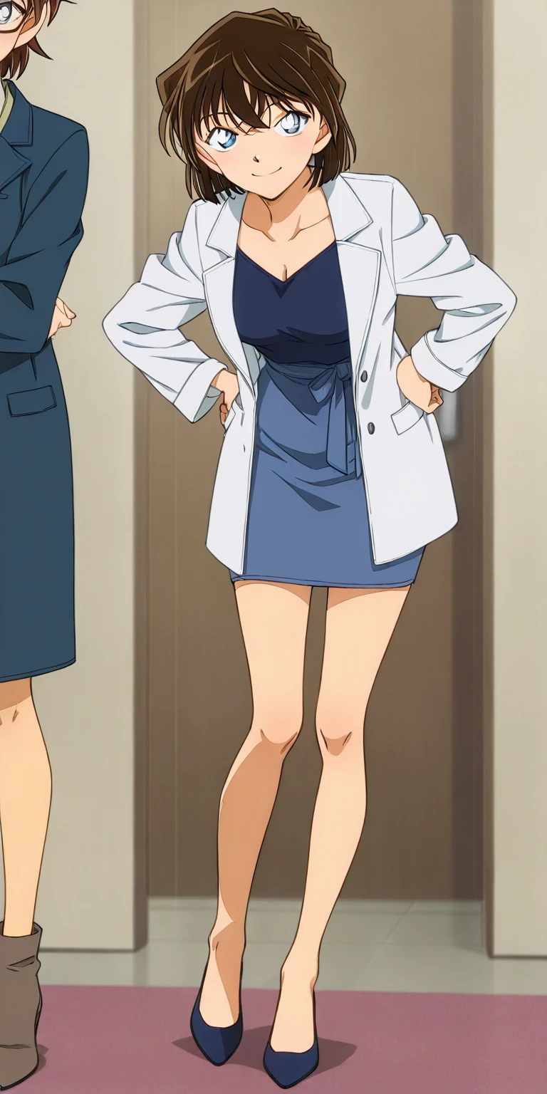 Shiho Miyano, short hair, brown hair, blue eyes, o、skinny、Detective ...