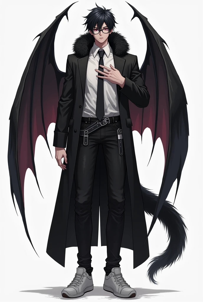 Draw in realistic style dering or photorealism. Business: A tall male ...