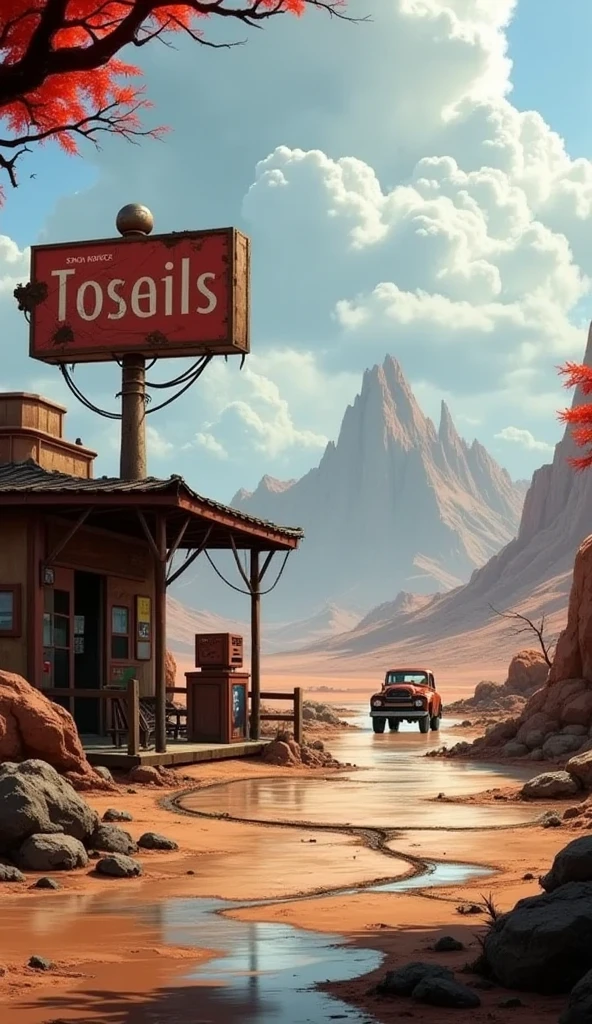 Post-apocalypse destroyed road post-apocalypse destroyed road in the ...
