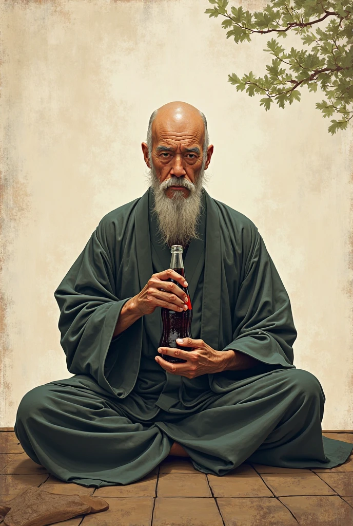 Sen no Rikyu drinking Cola - SeaArt AI