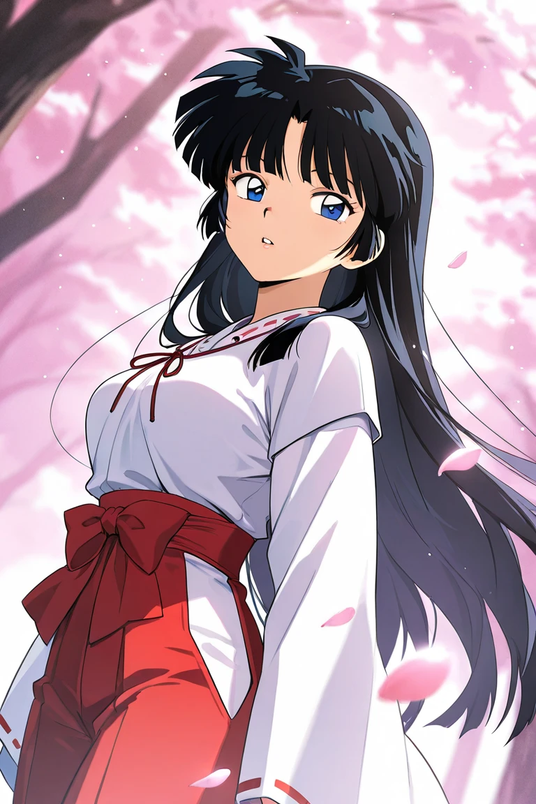 Sango from Inuyasha, miko, She has a beautiful face, Inuyasha anime art ...