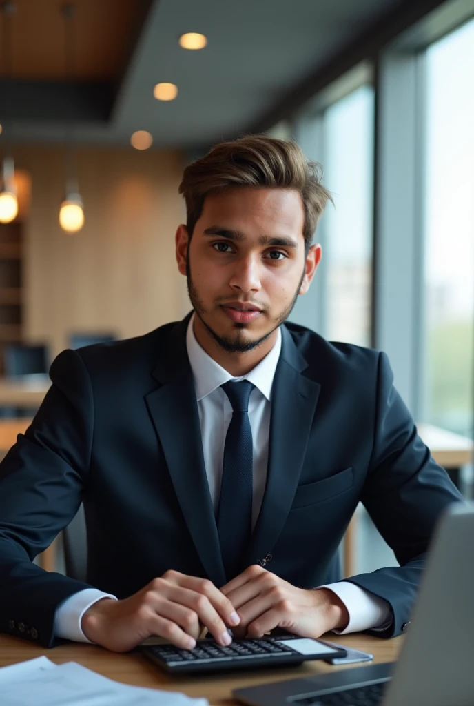 Make it 24 years boy professional accountant. - SeaArt AI