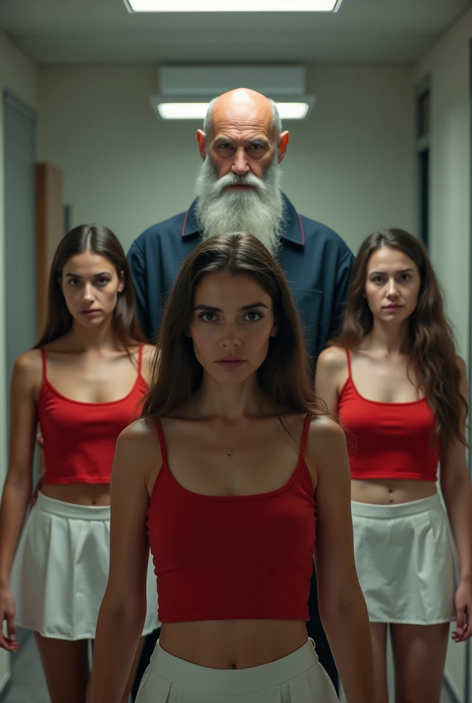 Ultrarealistic image of four Turkish people. An 82-year-old slender man ...