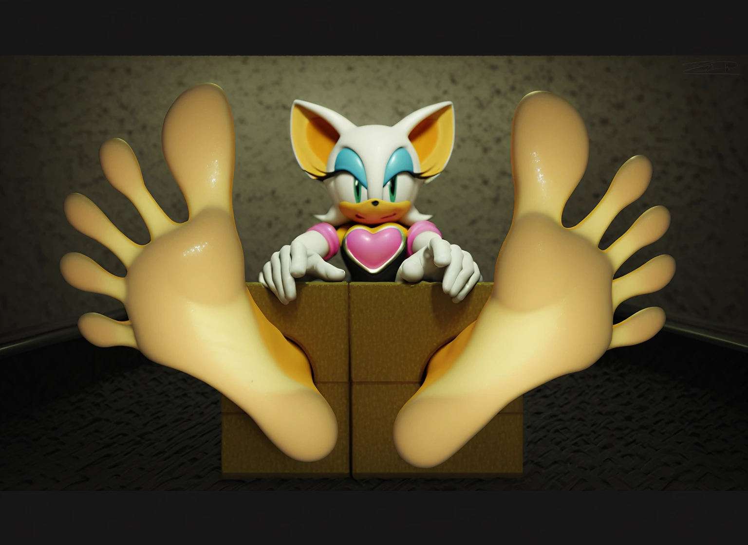 Rouge The Bat From Sonic The Hedgehog Foot Fetishism 5 Toes Per