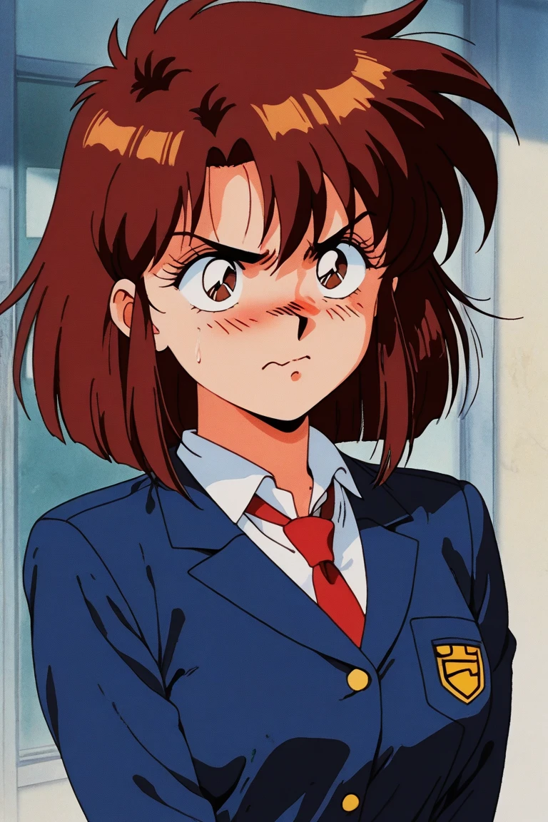 High definition illustration, 90's anime style, female character ...