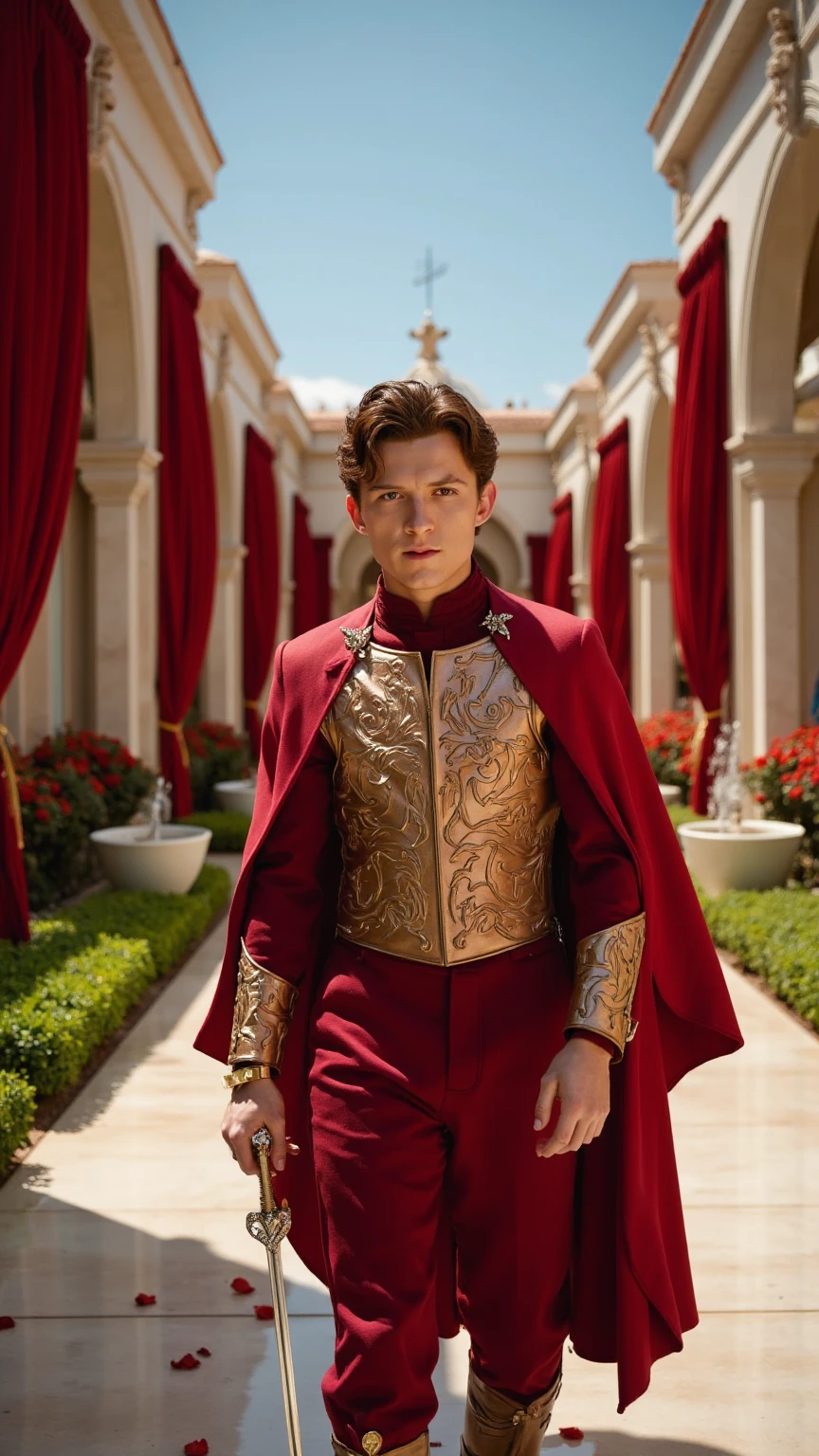 Tom Holland reimagined as Jack of Hearts walking and holding a slender ...