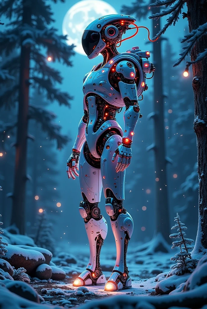 Transparent mechanical body,An extraterrestrial organism\(Solo - SeaArt AI