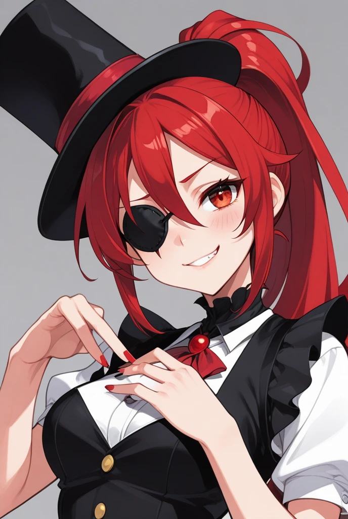 Magician's Hat, Magician's Outfit, Black Eyepatch, Chuunibyou - SeaArt AI