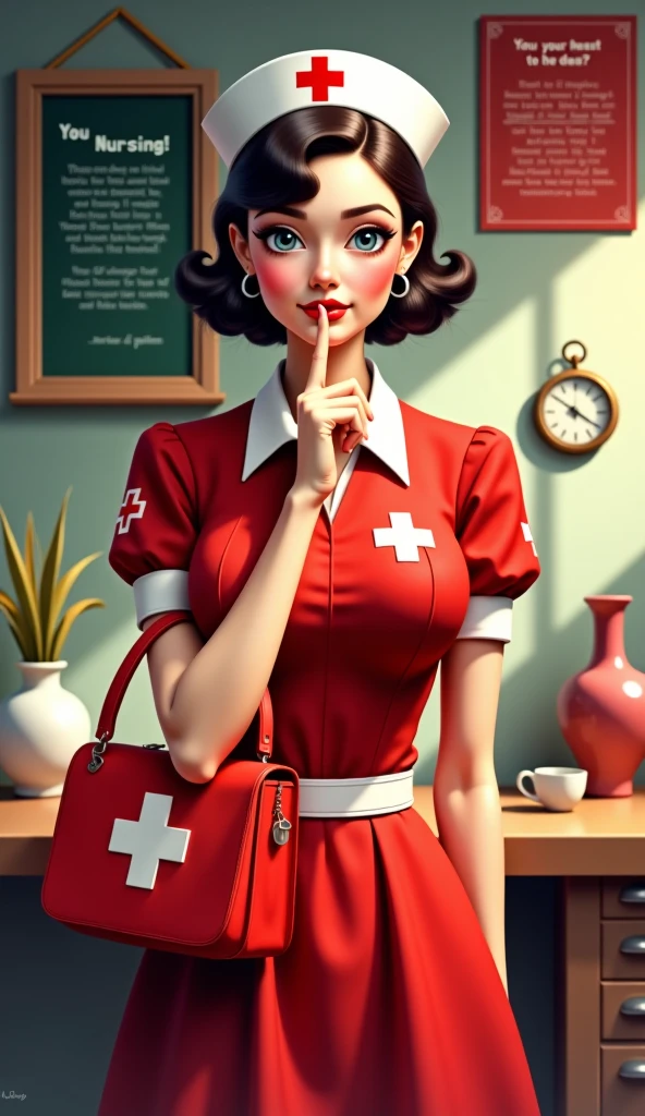 Create a high-resolution promotional poster in the style of Alice Prin ...