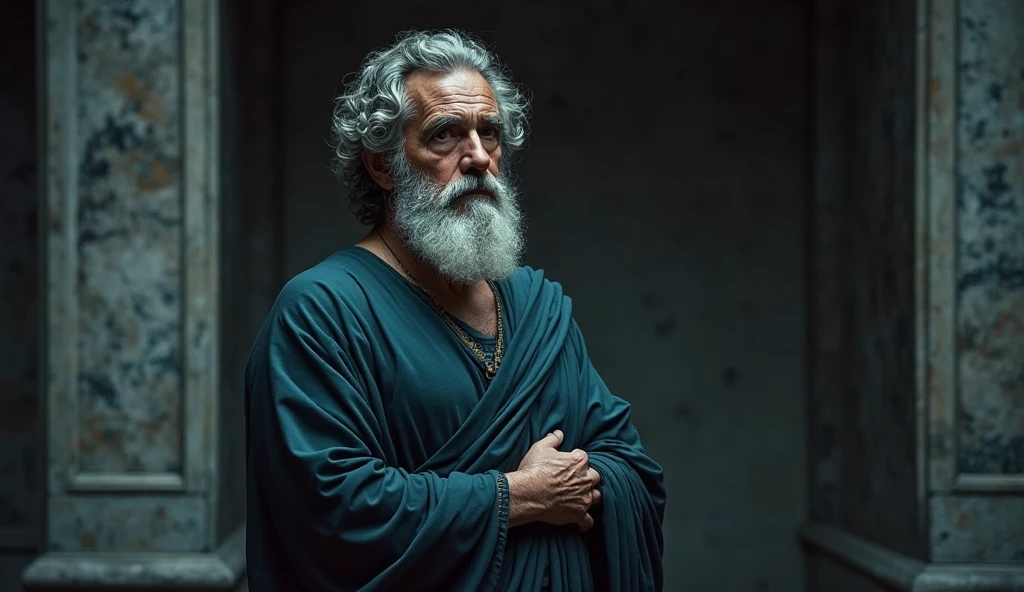 A classical stoic philosopher with a wise and calm expression - SeaArt AI