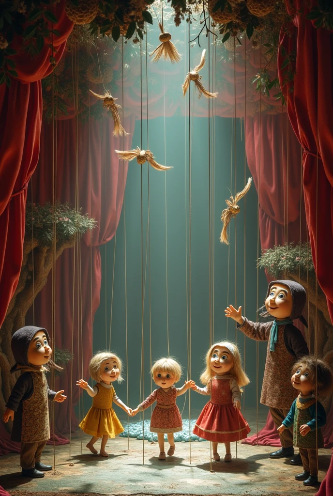 The theme of today's challenge is Puppet The puppet theater is starting ...