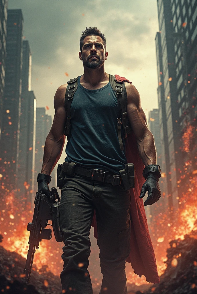 Action movie hd action poster - SeaArt AI