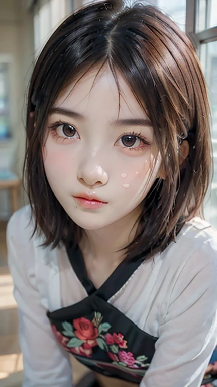 1 girl, (cute face:2.0),full body、 Japanese、brown hair、maid clothes - SeaArt AI