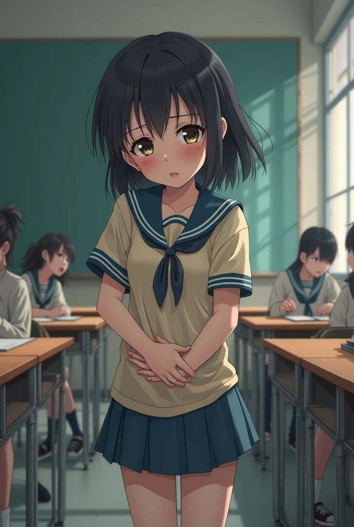 Write About A Short High School Girl Who Seems To Pee In The Classroom