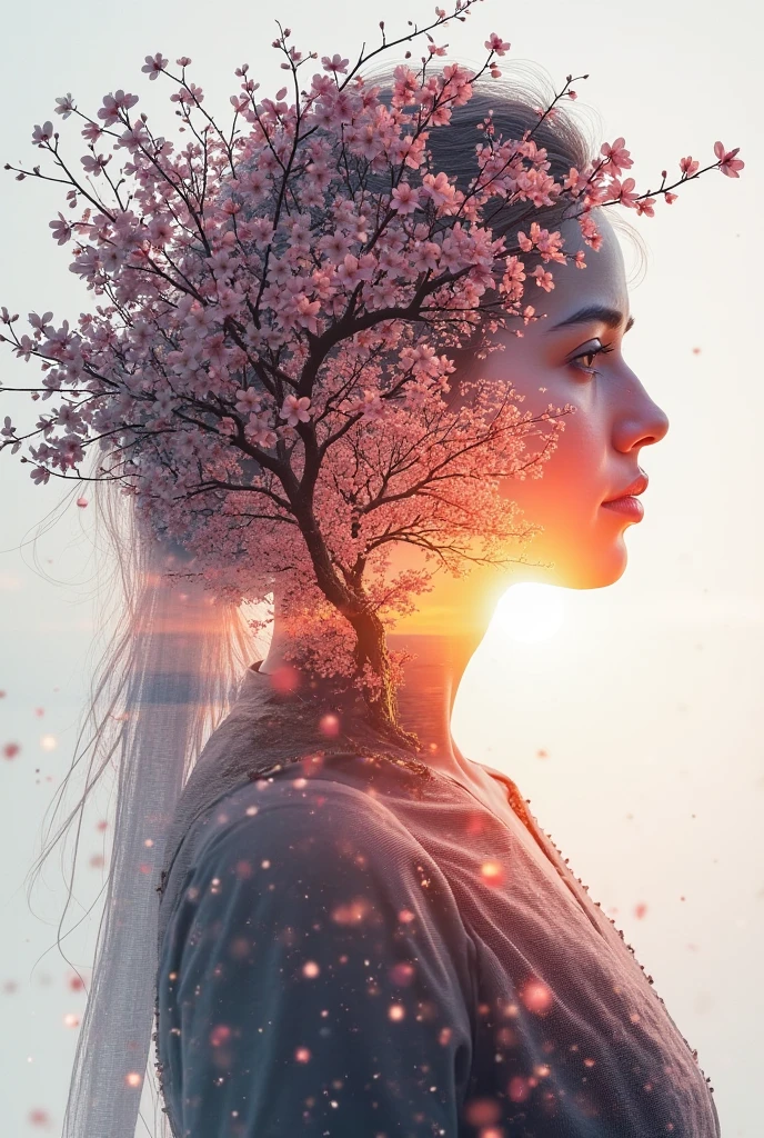 High quality, 8K Ultra HD, A beautiful double exposure that combines an ...