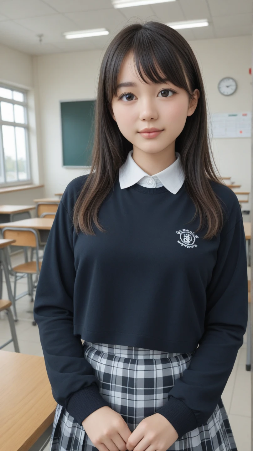 日本の女の子, 高品質,1 女の子, 高校生, 高校生, かわいい,JK,バースト拡張, 大きなクマ,大きなBaerst - SeaArt AI