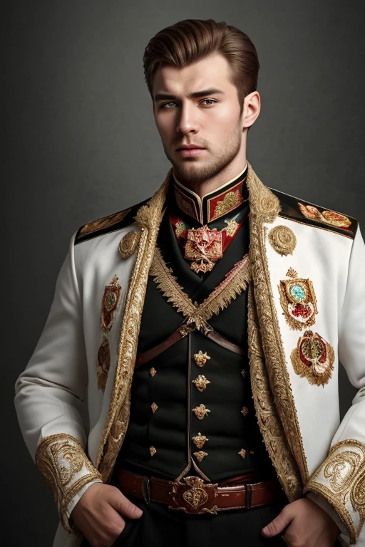 A handsome Russian man , - SeaArt AI