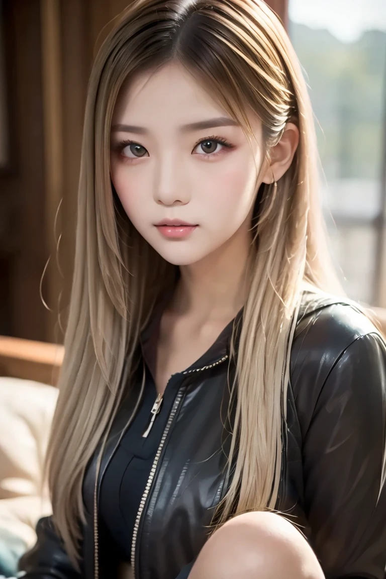 "a full-body portrait of a beautiful East Asian girl, photorealistic ...