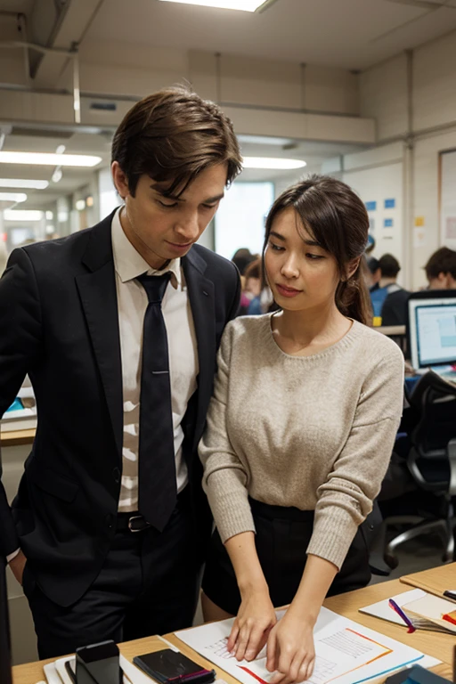 Make a picture illustration of mutually beneficial cooperation in management - SeaArt AI