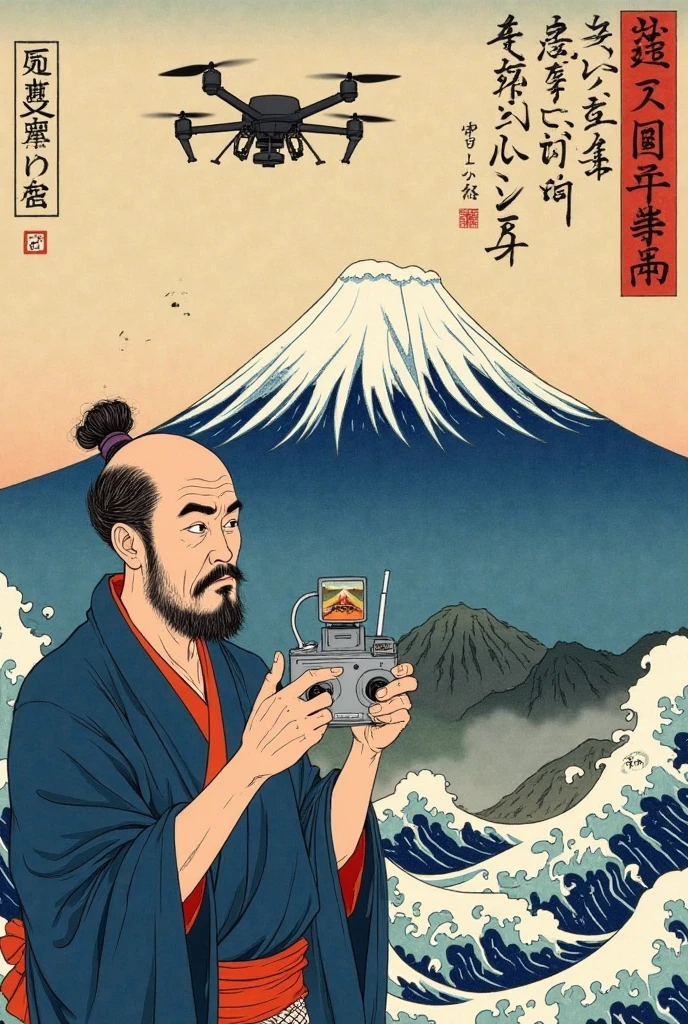 "Hokusai: The Skybound Artist of Edo"『Hokusai soaring through the sky ...