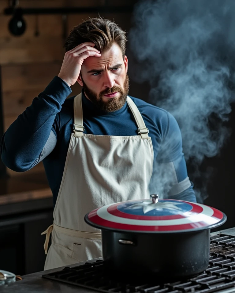 クリス・エヴァンス演じるキャプテン・アメリカは、盾を鍋蓋として使う!!!