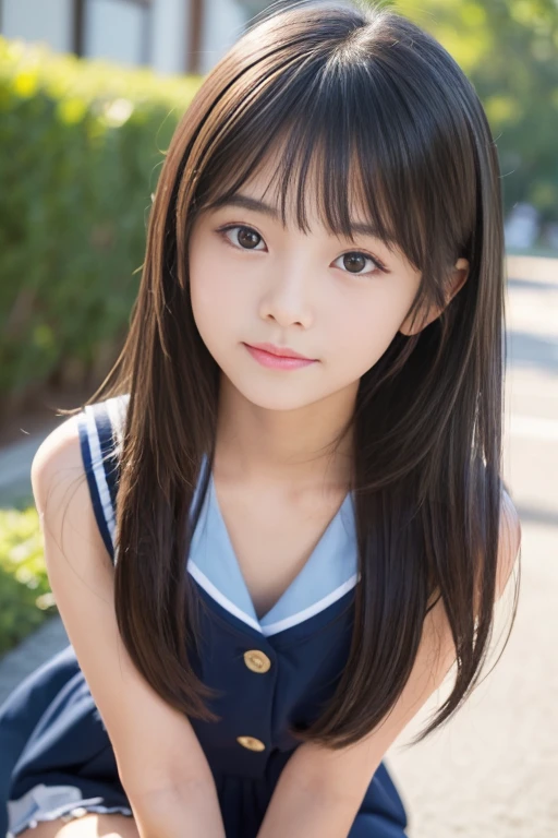 (((masterpiece))), (((cowboy shot, cute笑顔、beautiful thighs、elementary ...